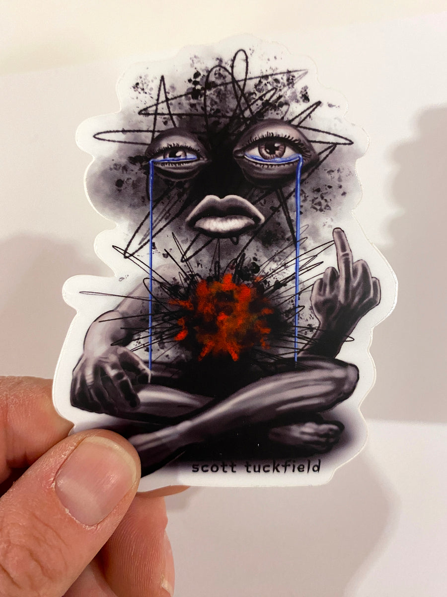 "Hurt" Sticker – The Art of Scott Tuckfield
